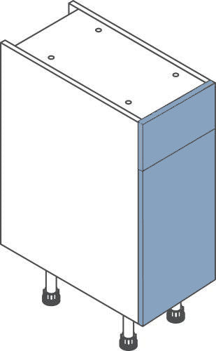300mm Drawer line Flatpack Kitchen Base Units NOW in Grey & Anthracite ...